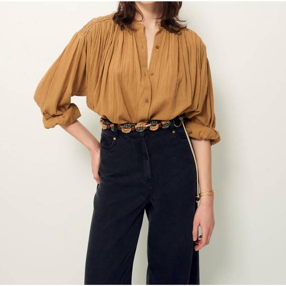 Sessun | Tops | New Sessun Palermo Blouse In Savana | Poshmark